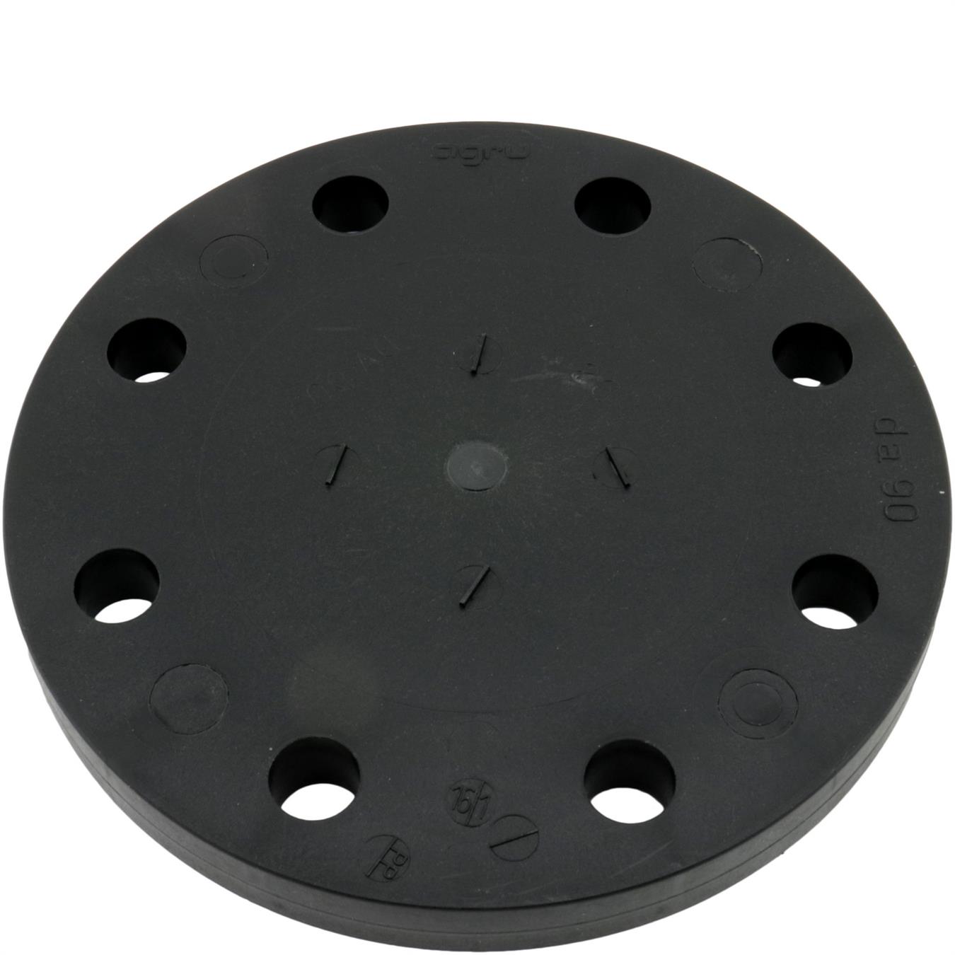 PP/Stål-blindfläns d315mm, cc400mm