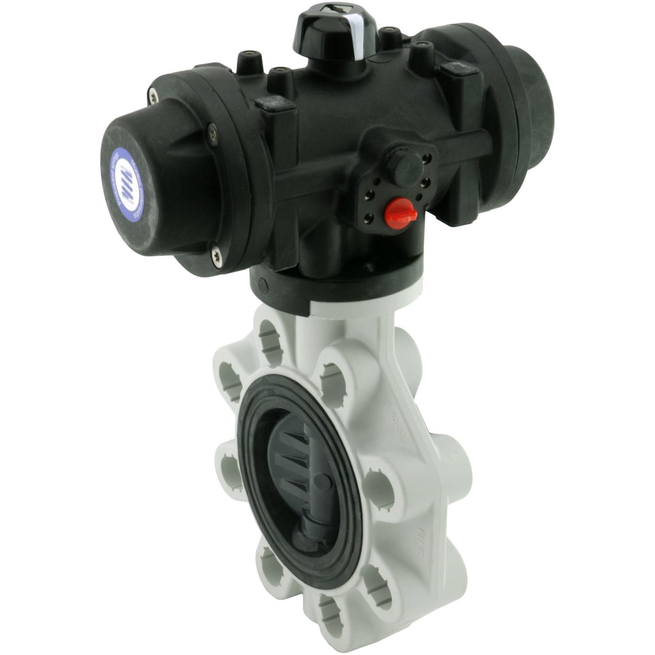 PVC-spjeldventil d315mm/dn300 EPDM med don P40S (NC)